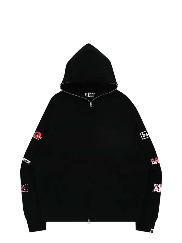 BAPE Big Ape Head Digital Mosaic Full Zip Hoodie - Black