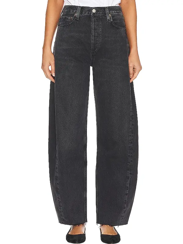 AGOLDE Luna Pieced Wide Leg Jeans - Possess