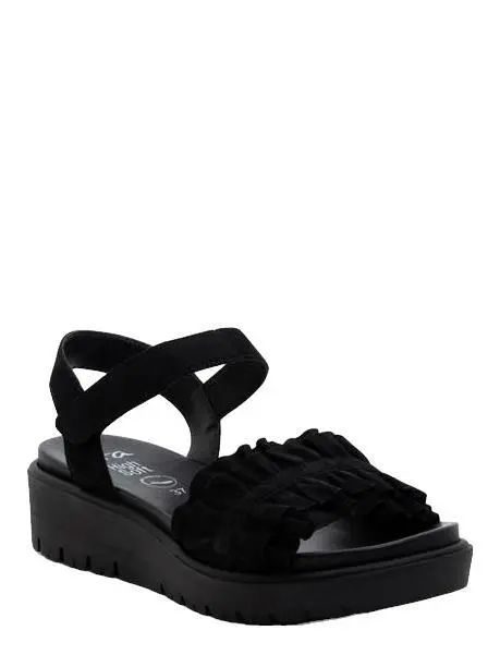 ARA Benton Platform Sandal - Black