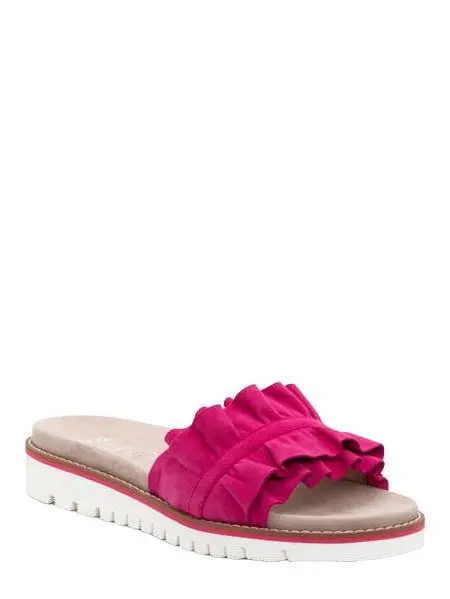 ARA Keyes Slide Sandal - Fuchsia