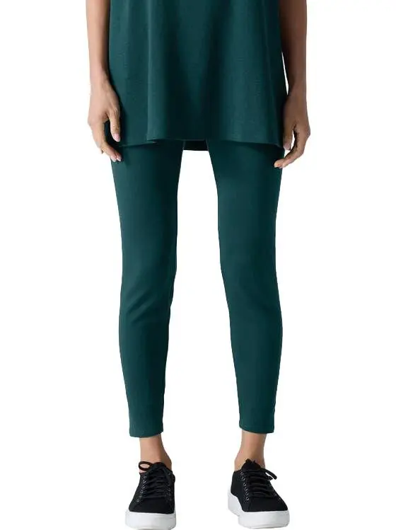 Eileen Fisher High Waist Ankle Leggings - Pine