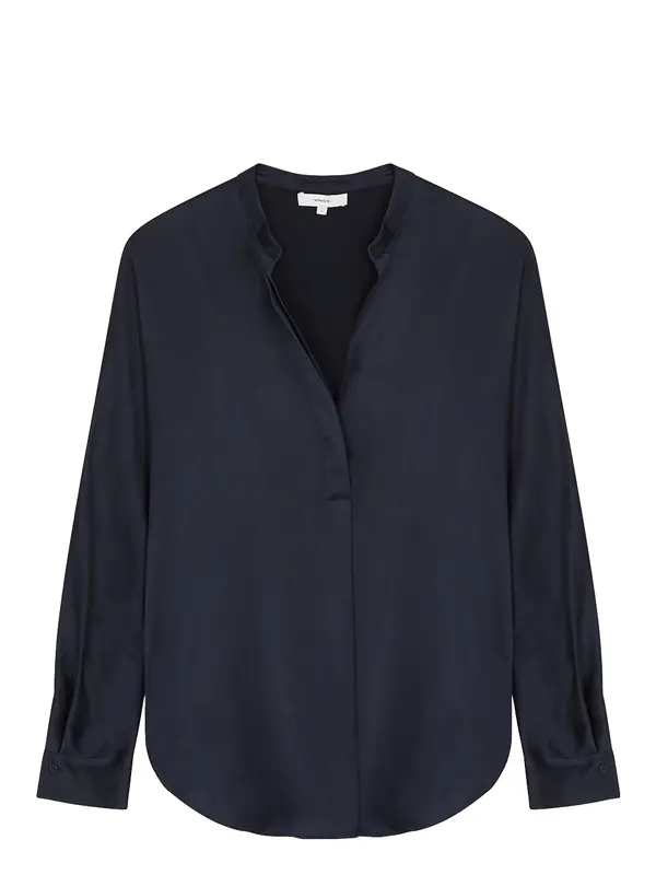 Vince Silk Blouse - Navy