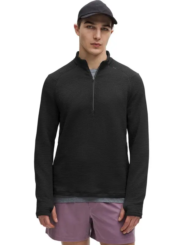 Lululemon Waffle-knit Half Zip - Black