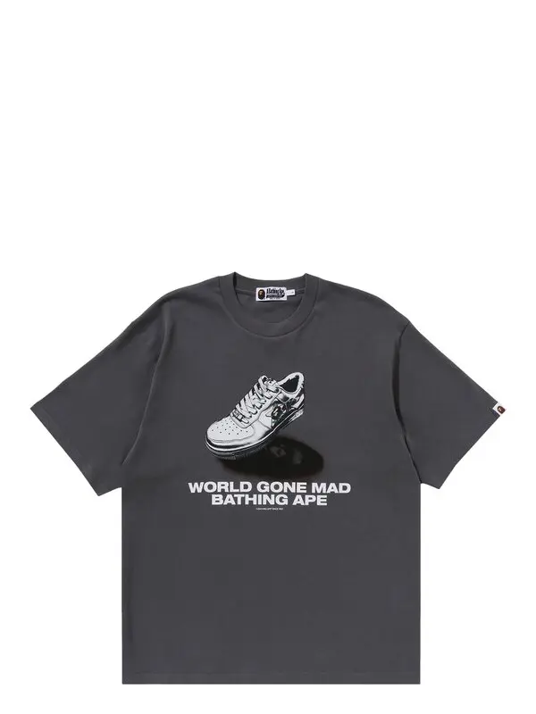 A BATHING APE Shoes Graphic Tee - Grey
