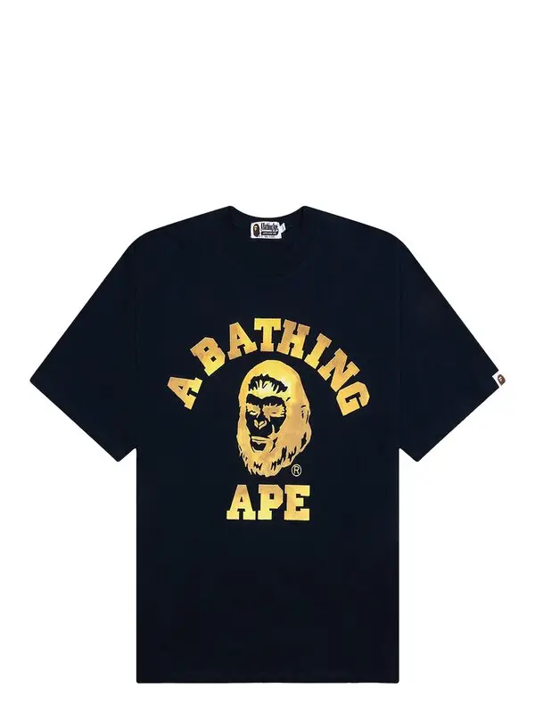 A BATHING APE College Graphic Tee 'navy - Blue