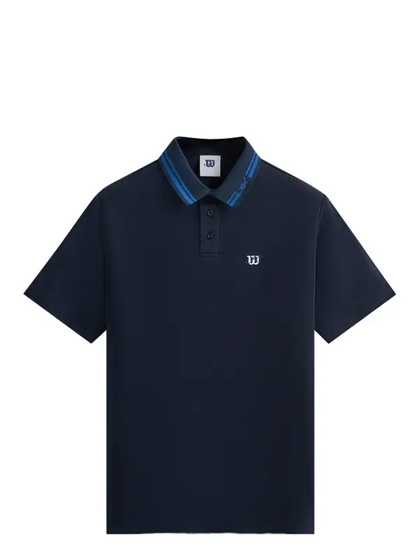 Kith For Wilson Tipped Polo 'nocturnal - Blue