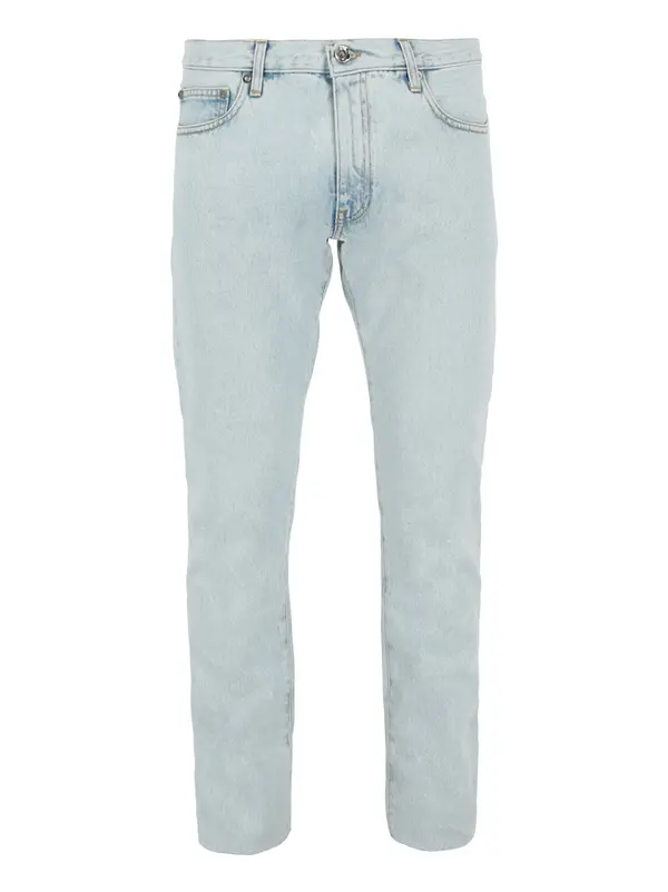 Off-White Diag Tab Slim Jeans - Blue