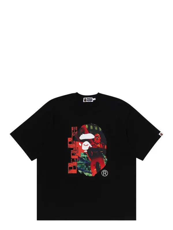 A BATHING APE Head Graphic Tee - Black
