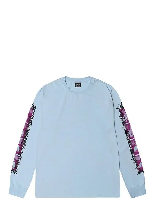 StÜssy Youth Brigade Pigment Dyed Long-sleeve Tee - Blue