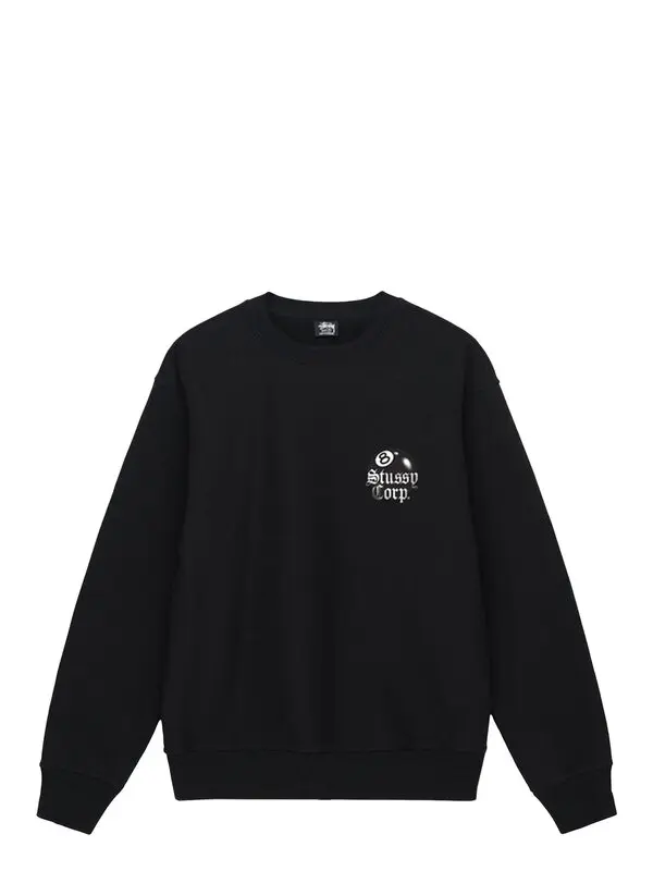 StÜssy 8 Ball Corp. Crew - Black