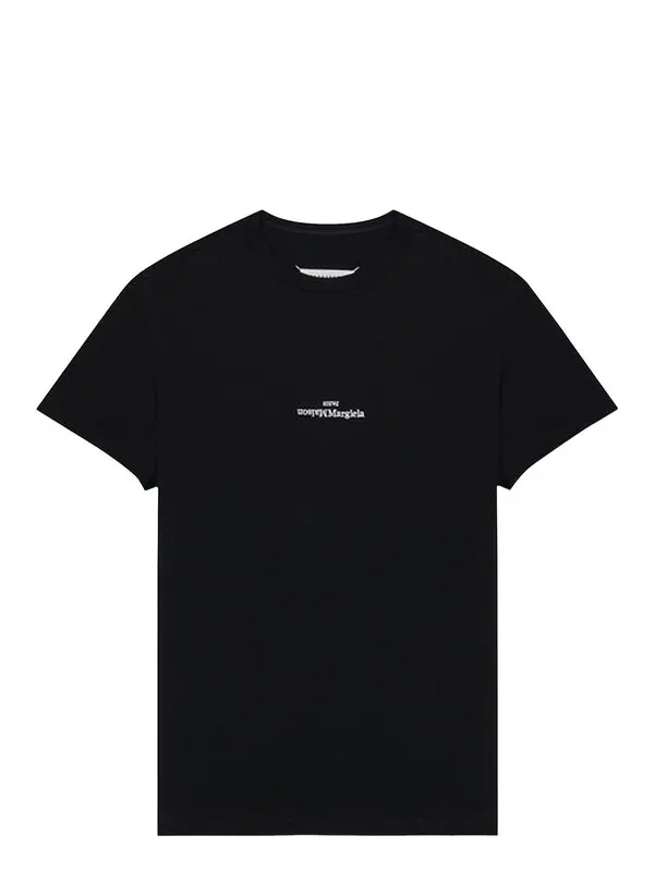 MAISON MARGIELA Upside Down Logo T-shirt - Black