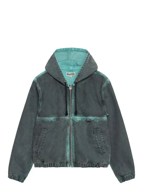 StÜssy Spray Dye Hooded Work Jacket - Multicolor