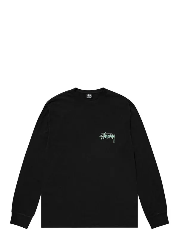 StÜssy Basic Pigment Dyed Long-sleeve Tee - Black