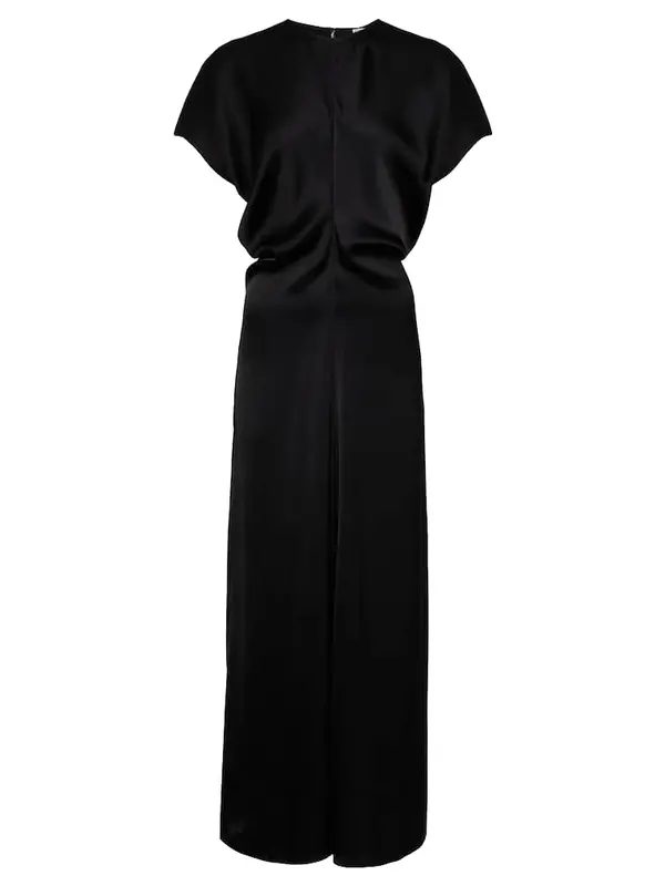 TOTÊME Silk Maxi Dress - Black