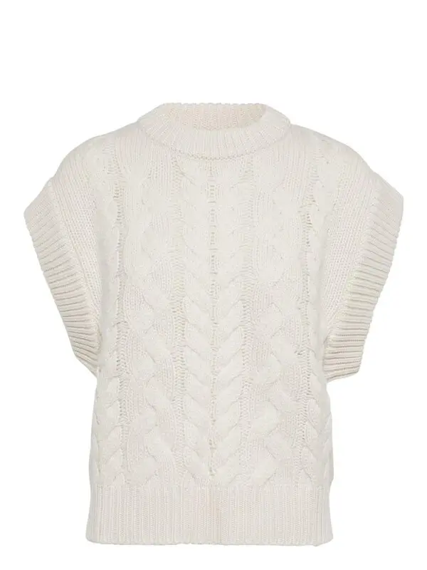LISA YANG Hayley Cashmere Vest - White