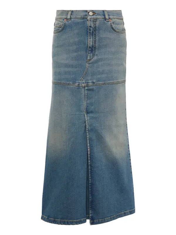 Dorothee Schumacher Denim Midi Skirt - Blue