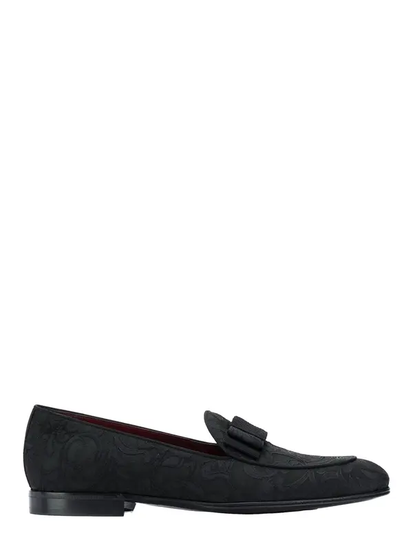Dolce & Gabbana Baroque Jacquard Loafers - Black