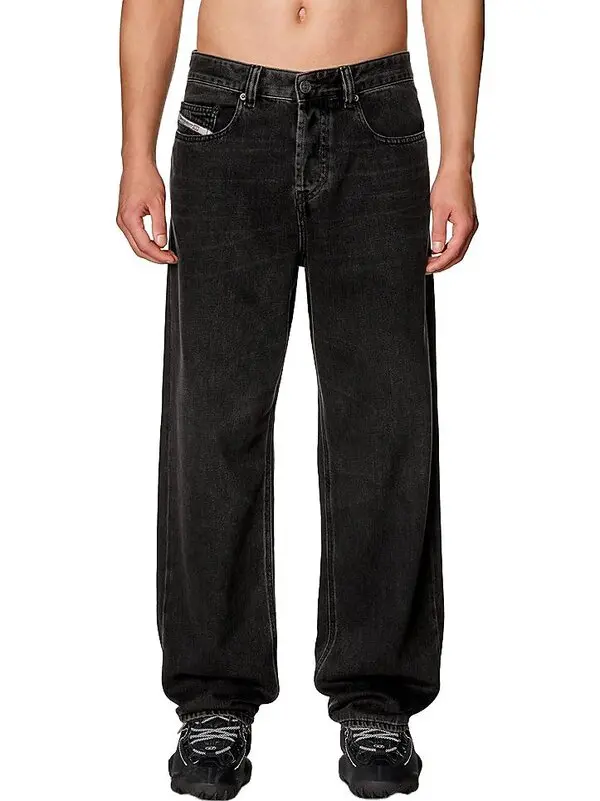 Diesel 2001 D-macro Straight Fit Jeans - Black Denim