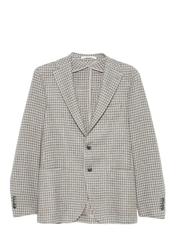 Tagliatore Checked Jacket - Grey/neutrals