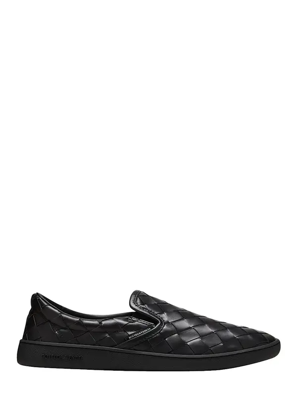Bottega Veneta Sawyer Woven Leather Sneakers - Black