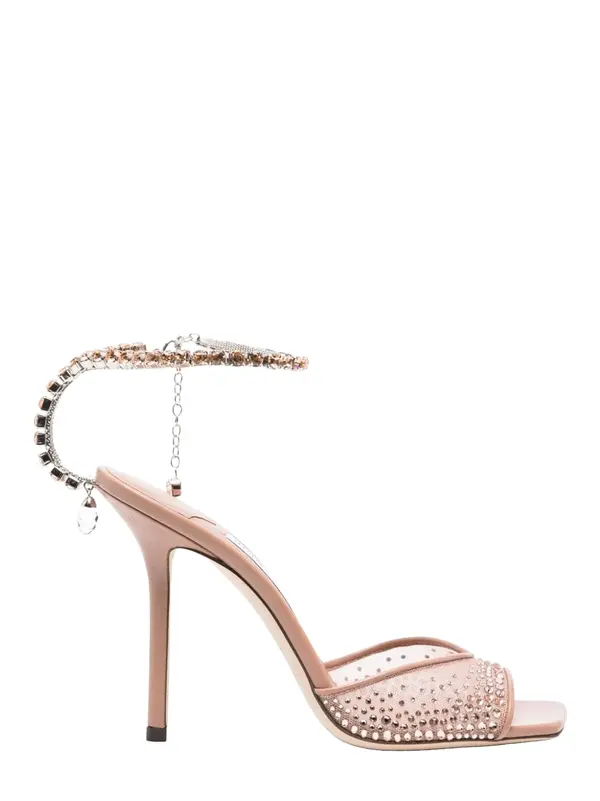 JIMMY CHOO Saeda 100mm Sandals - Pink