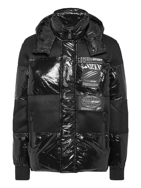 PLEIN SPORT Global Express Padded Jacket - Black