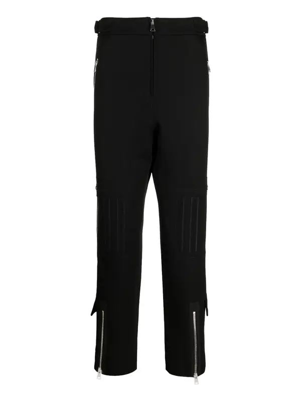 NAMACHEKO Zip-detailed Wool Trousers - Black