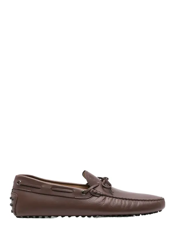 TOD'S Gommino Leather Driving Shoes - Brown