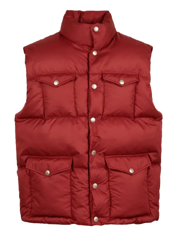 Bally Funnel-neck Padded Gilet - Red