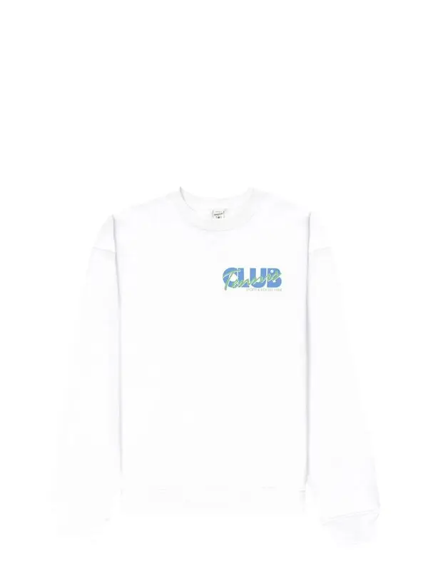 SPORTY & RICH Agassi Crew-neck Sweatshirt - White