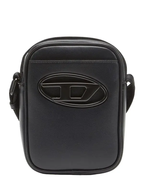 DIESEL® Logo-plaque Crossbody Bag - Black