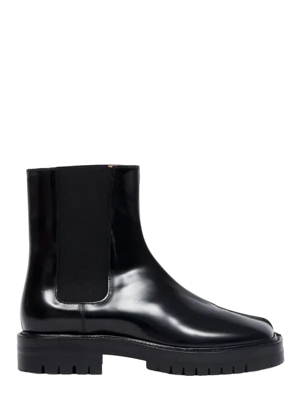MAISON MARGIELA Tabi Leather Chelsea Boots - Black