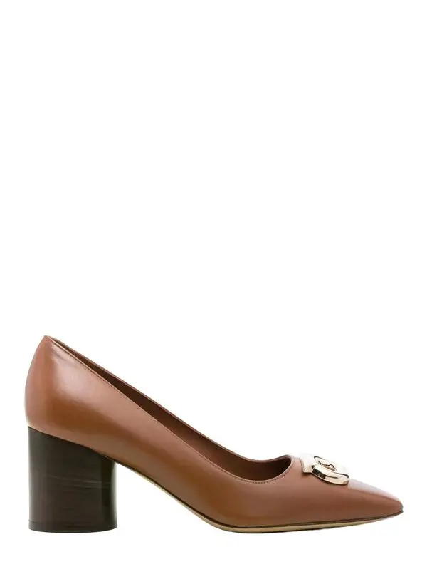 FERRAGAMO Pania 65mm Leather Pumps - Brown