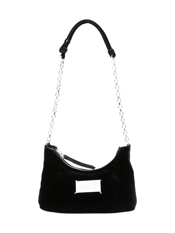 MAISON MARGIELA Glam Slam Velvet Shoulder Bag - Black
