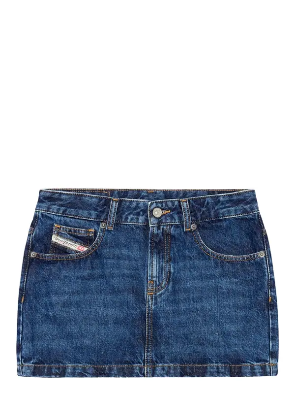 DIESEL De-ron Denim Mini Skirt - Blue