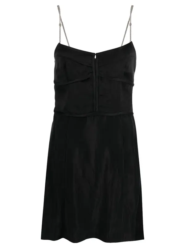 Palm Angels Chain-straps Slip Minidress - Black