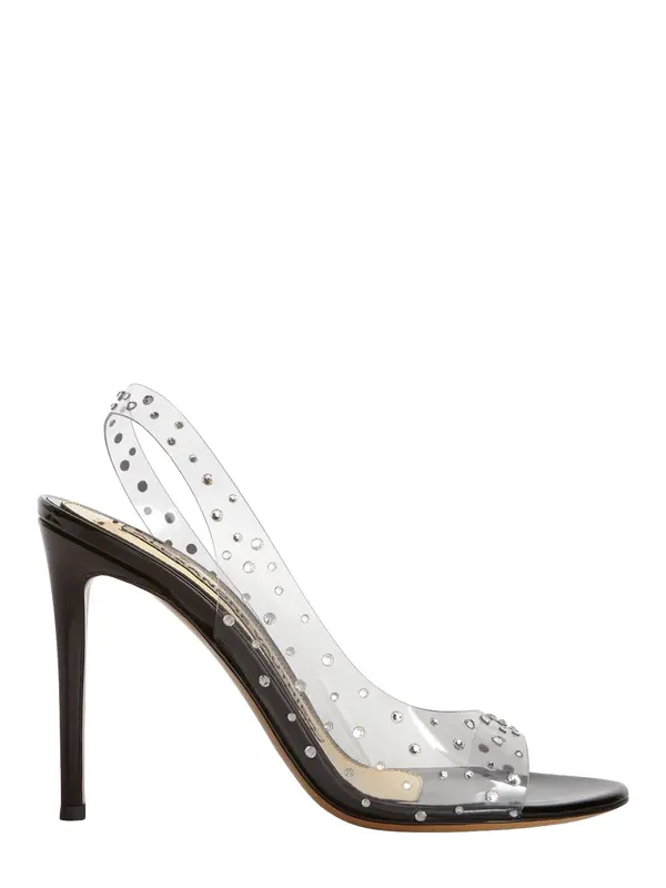 Alexandre Vauthier Constance 105mm Crystal-embellished Sandals - Black