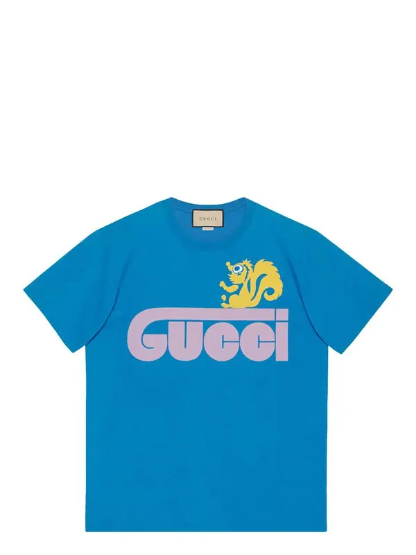Gucci Retro Skunk Print T-shirt 'royal - Blue