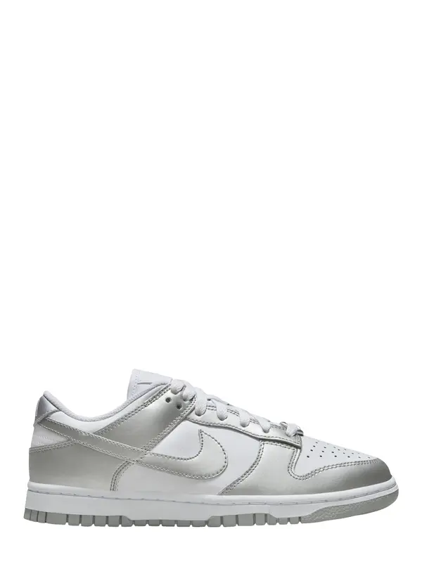 Nike Dunk Low Metallic Sneakers - Silver