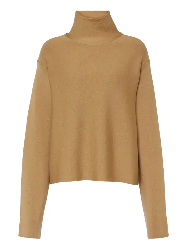 Khaite Sree Wool-blend Turtleneck Sweater - Brown