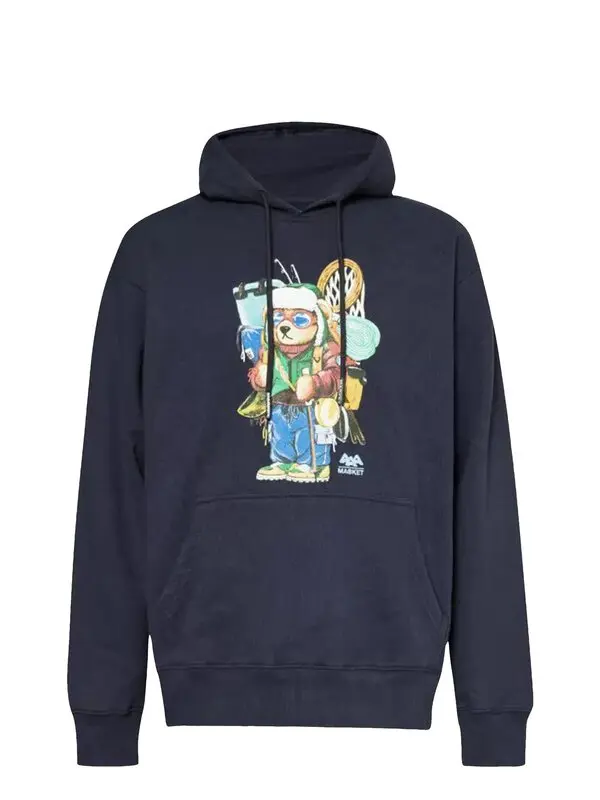 MARKET Ultralight Bear Hoodie - Blue