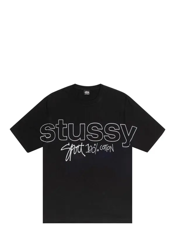 StÜssy Sport 100% Pigment Dyed Tee - Black