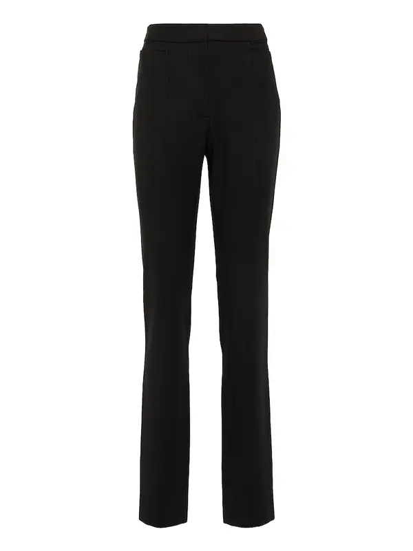 TOTEME High-rise Slim Suit Pants - Black