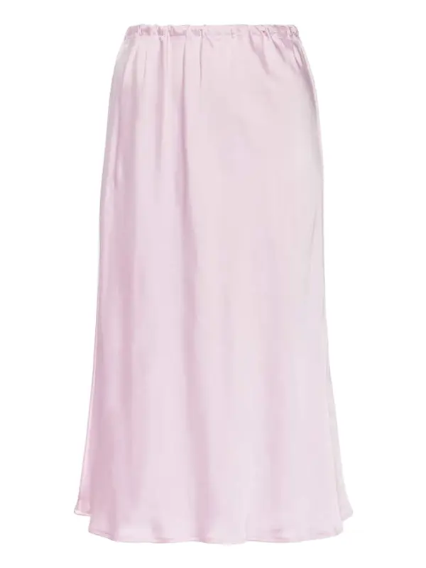 JIL SANDER Satin Midi Skirt - Pink