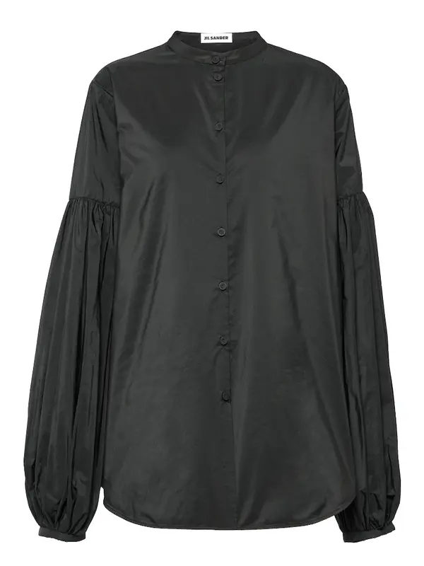 JIL SANDER Puff-sleeve Blouse - Black