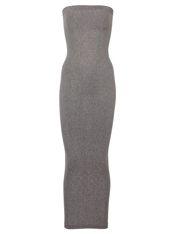 Wolford Fading Shine Midi Dress - Grey