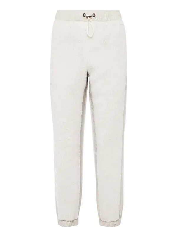 Brunello Cucinelli Wool-blend Track Pants - White