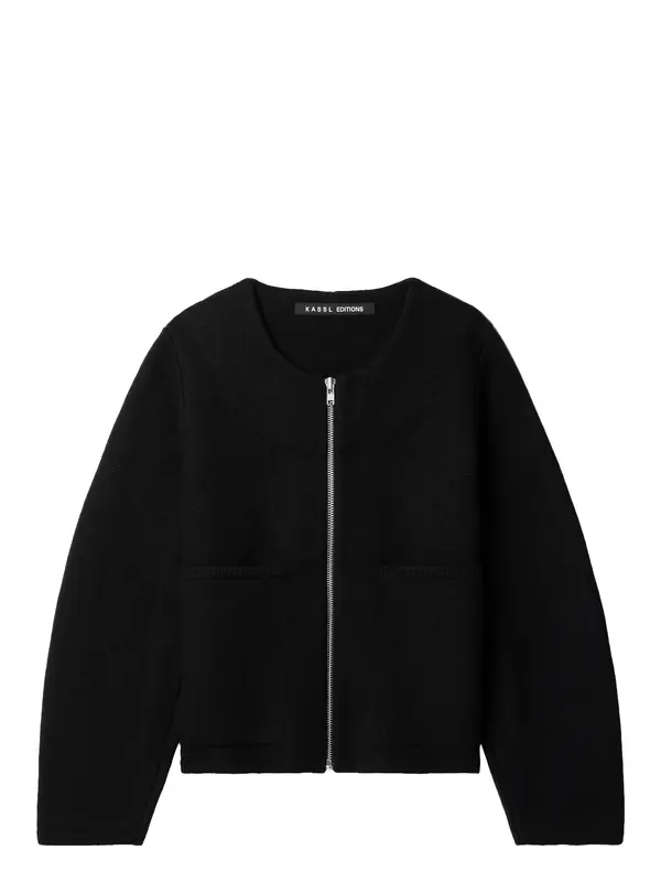 KASSL EDITIONS Boiled Wool Jacket - Black