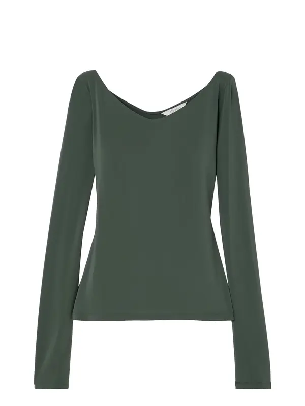 Max Mara Ragazza Stretch-jersey Top - Green