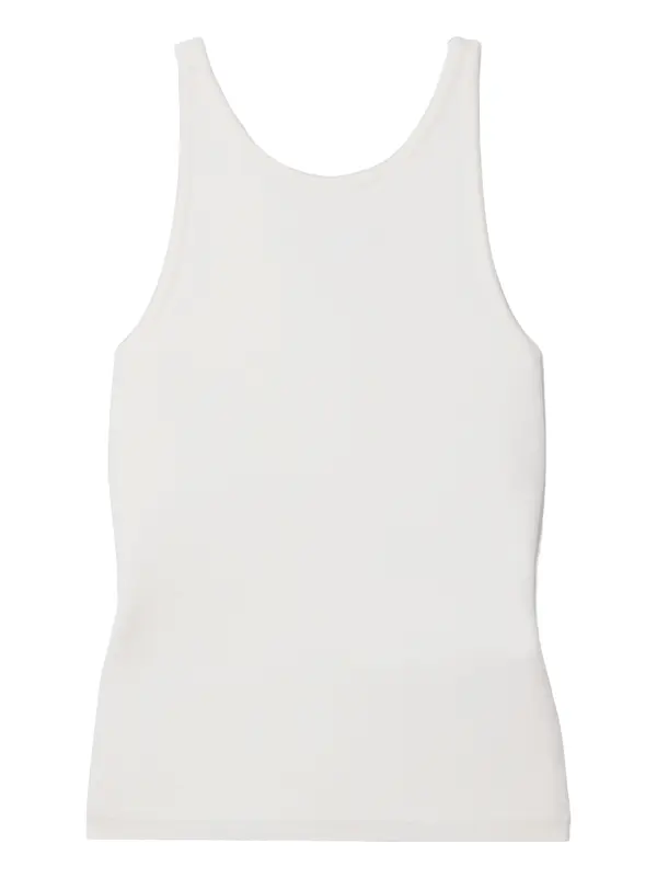 Max Mara Alfeo Stretch Wool-blend Tank - Ivory